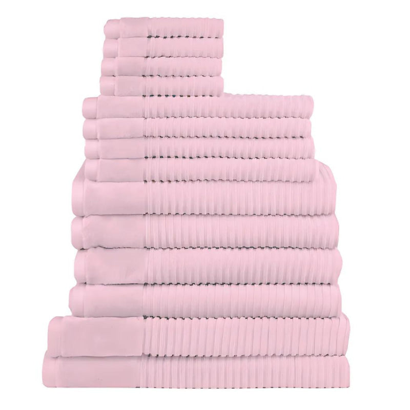 Jenny Mclean Royal 14 Piece Pink Towel Pack | Australia