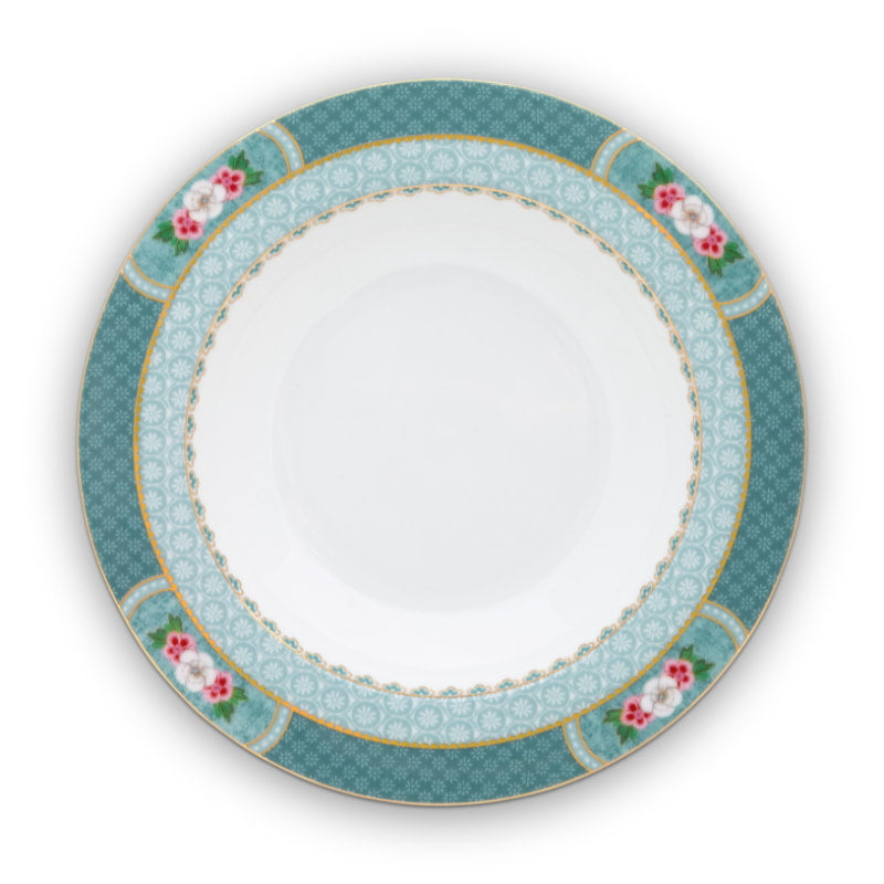 PIP Studio Blushing Birds Porcelain Blue 21.5cm Soup Plate | Australia