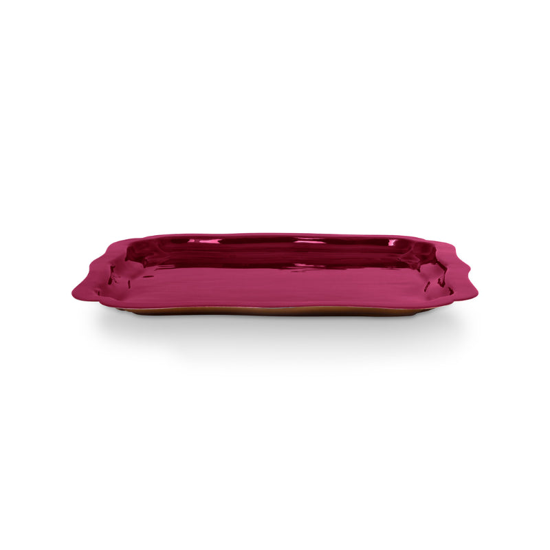 PIP Studio Enamelled Dark Pink Square Tray | Australia