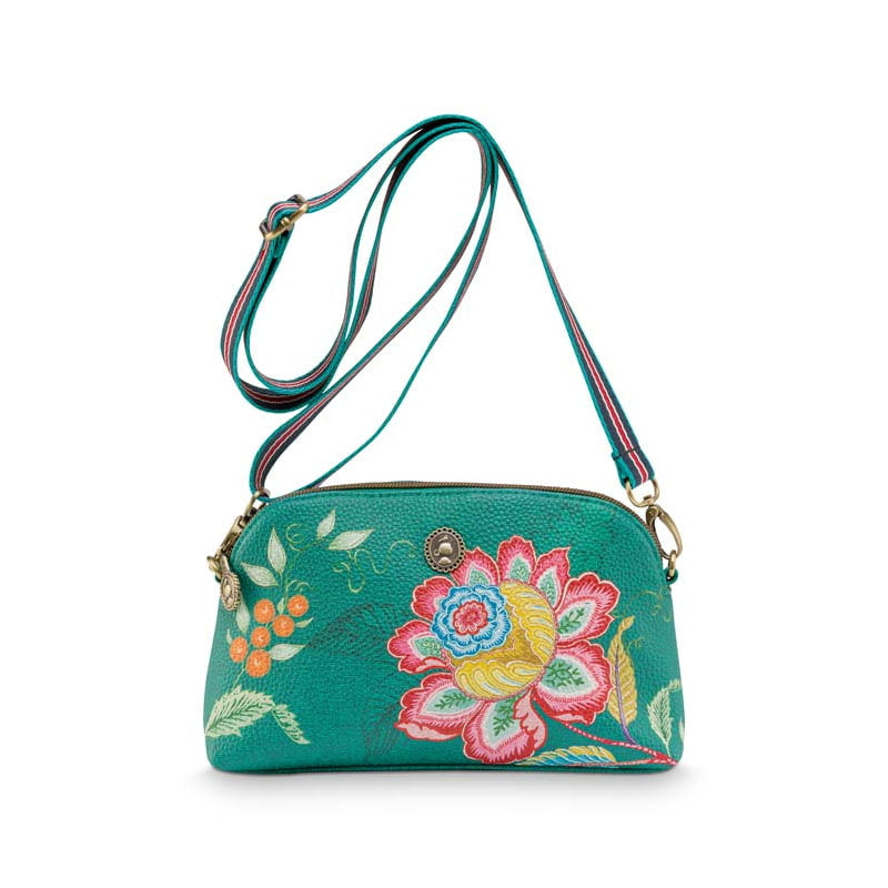 PIP Studio Jambo Flower Green Small Cross Body Bag | Australia