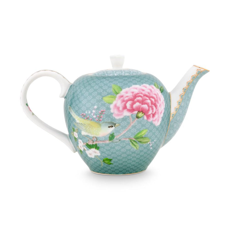 PIP Studio Blushing Birds Porcelain Blue 750ml Tea Pot | Australia