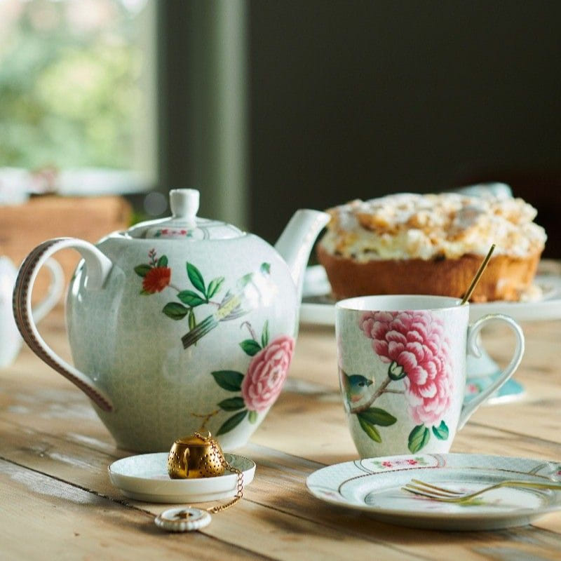 PIP Studio Blushing Birds Porcelain White Large 350ml Mugs Set of 2 ...